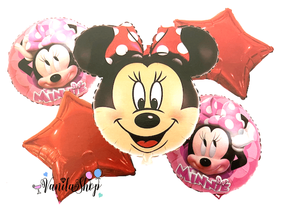 Балони Мини Маус (Minnie Mouse) - 5 броя9 » Онлайн Парти Магазин Vanilashop
